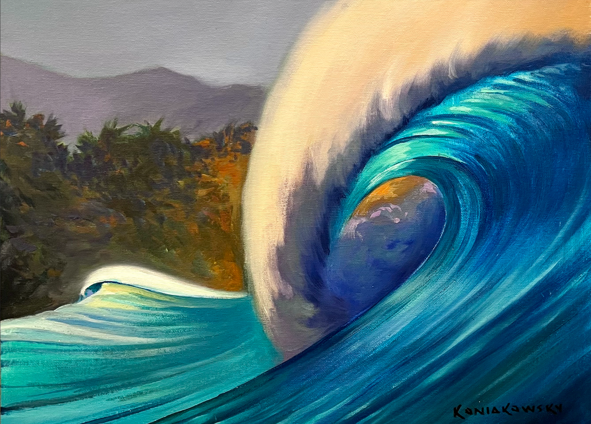 Green Cathedral – Ocean Art by Koniakowsky